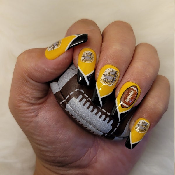Football Nails - Etsy