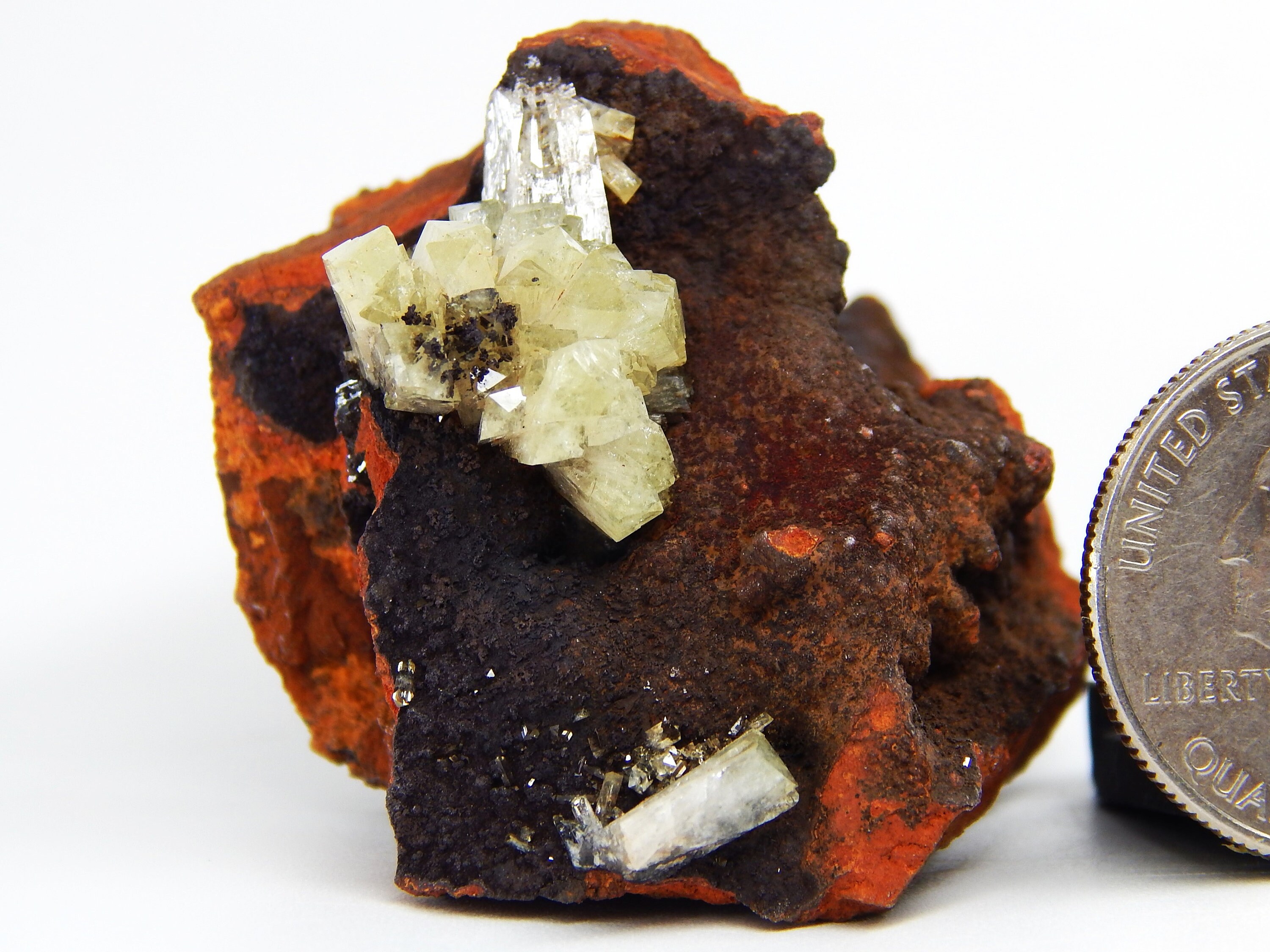 Fluorescent Adamite on Limonite Matrix - Etsy