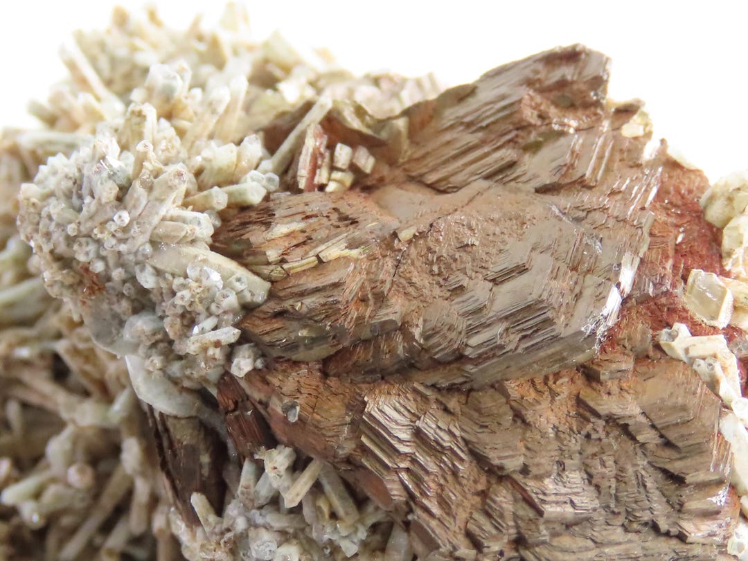 Strontianite Pinacoidal Crystals With Heulandite and Galena Specimen - Etsy