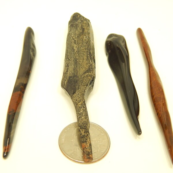 Obsidian Needles - Etsy