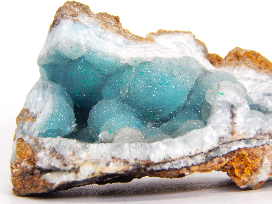 Nice Blue Hemimorphite With Botryoidal Drusy Crystals - Etsy