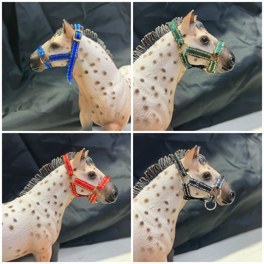 Shiny Metallic Schleich Horse Halter for 1:24 Scale Model Horse ...