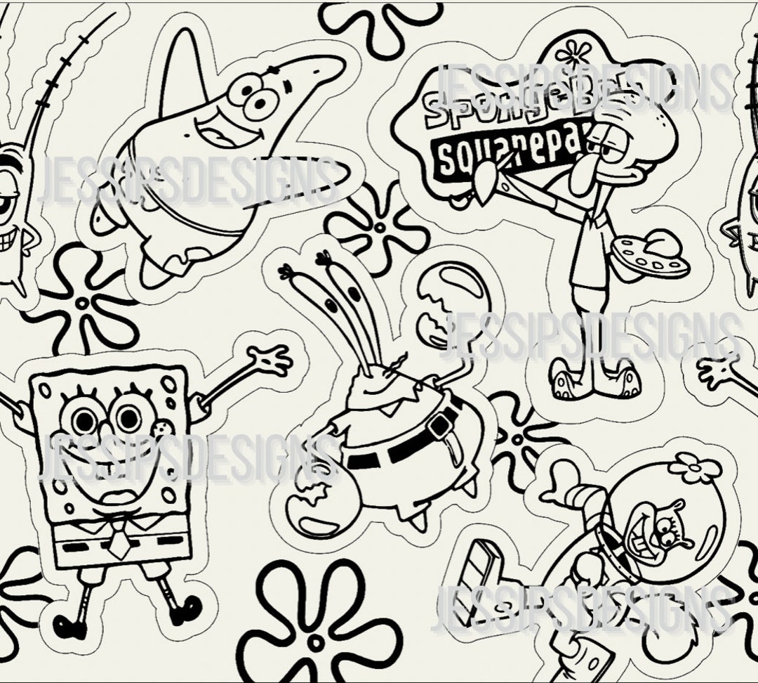 Bikini Bottom Tumbler Burst SVG - Etsy