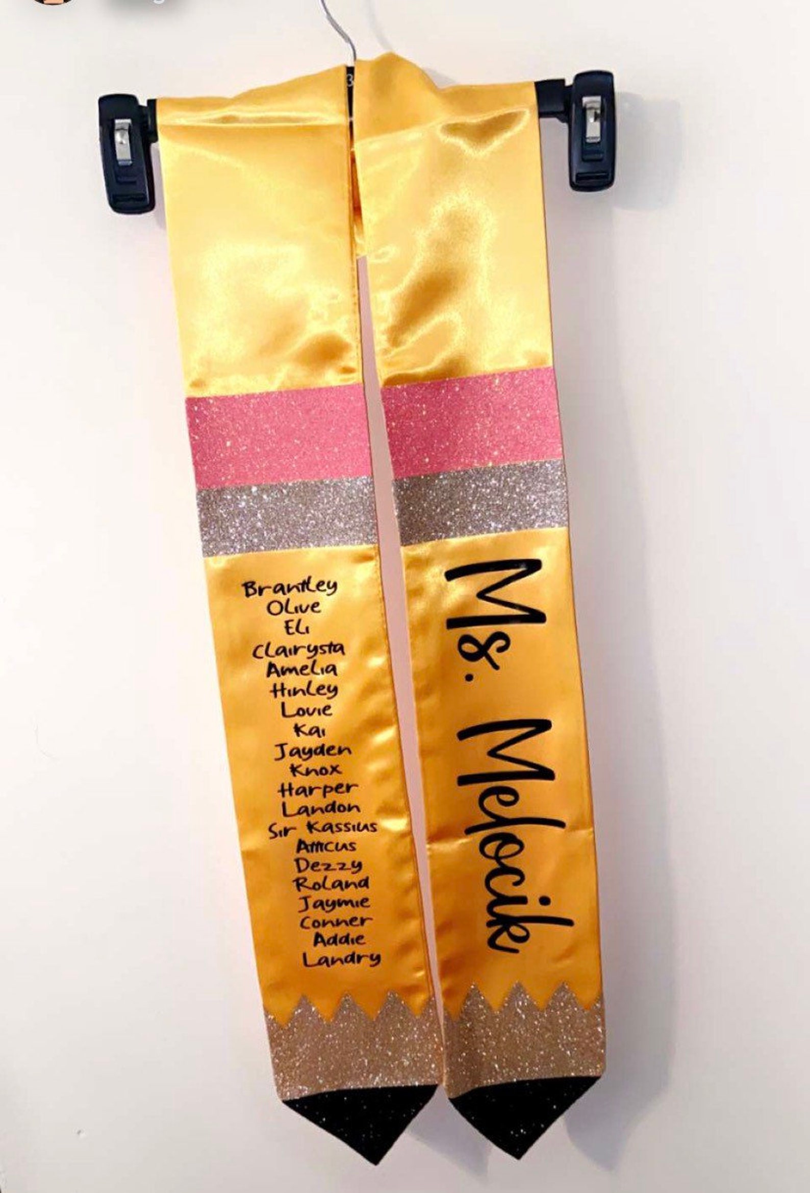 Pencil Teacher Graduation Stole - Etsy