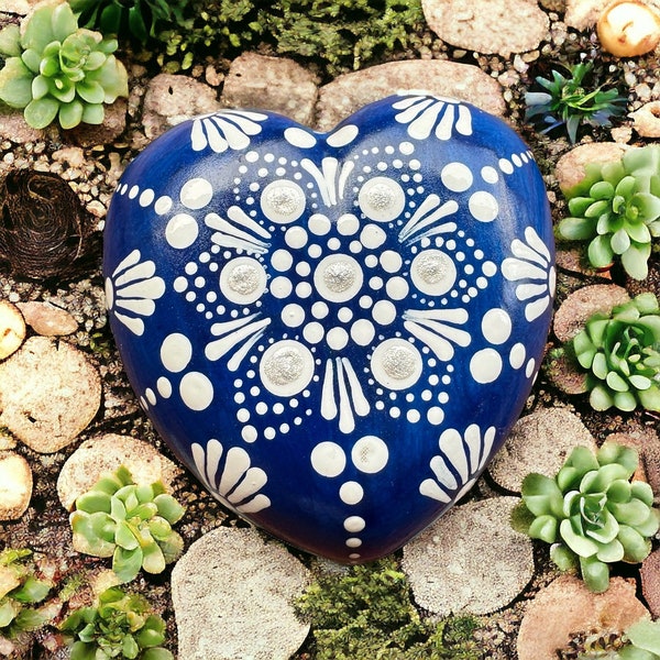 Painted Heart Rock - Etsy