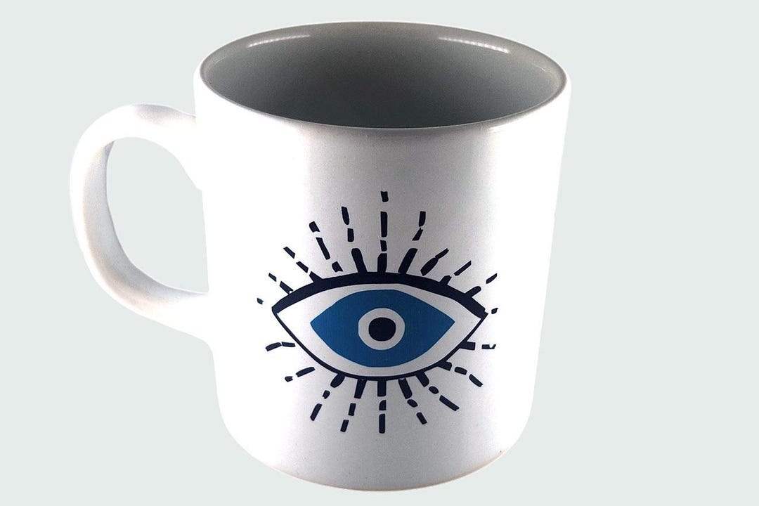 Handmade Ceramic Mug, Evil Eye Mug, Coffee Cup, Tea Mugg, Cofee, Idea ...