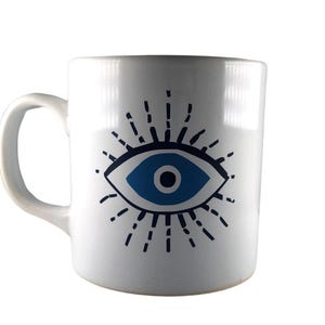 Handmade Ceramic Mug, Evil Eye Mug, Coffee Cup, Tea Mugg, Cofee, Idea ...