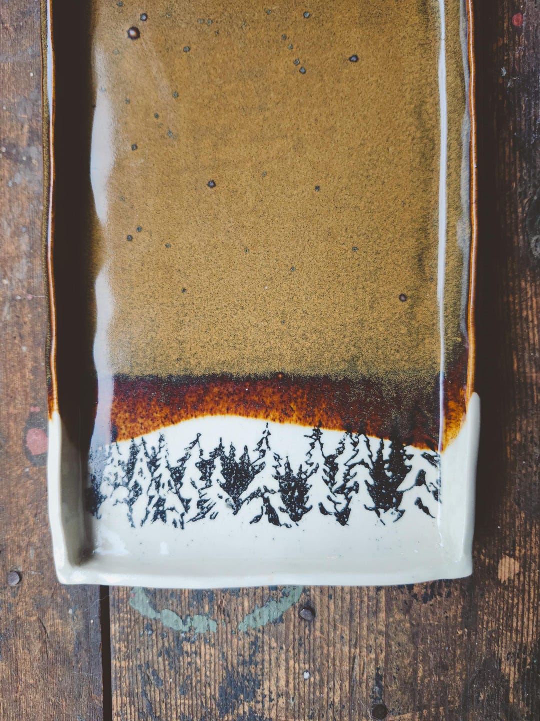 Ceramic Trees Tray, Handmade Tree Tray, Forest Ceramics - Etsy