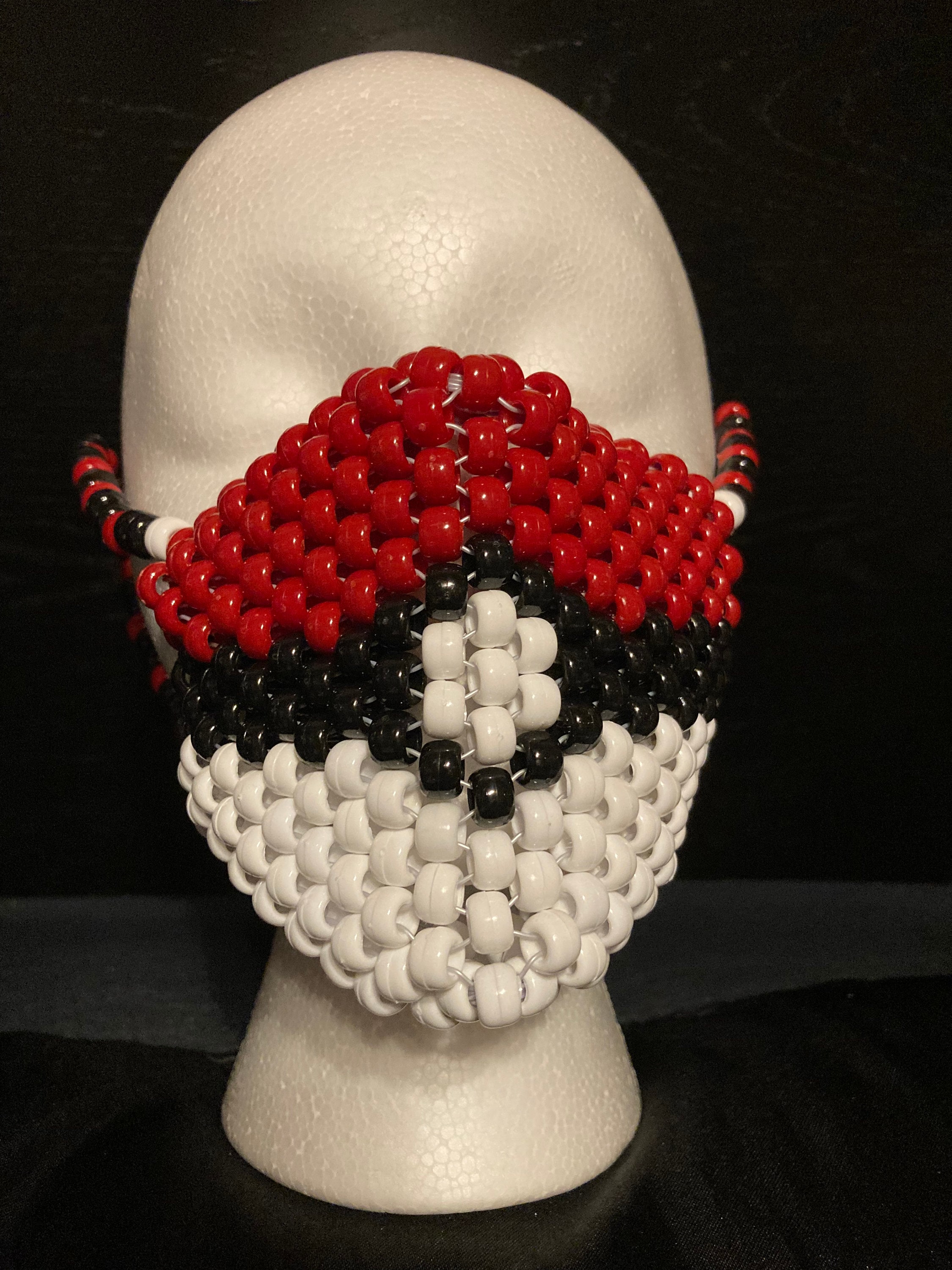 Pokemon Pokeball Kandi Face Mask - Etsy