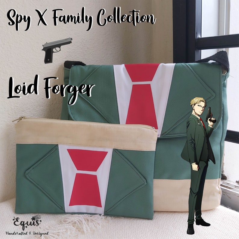 Spy X Family Inspired Collection - Loid Forger Messenger Bag and Pouch ...
