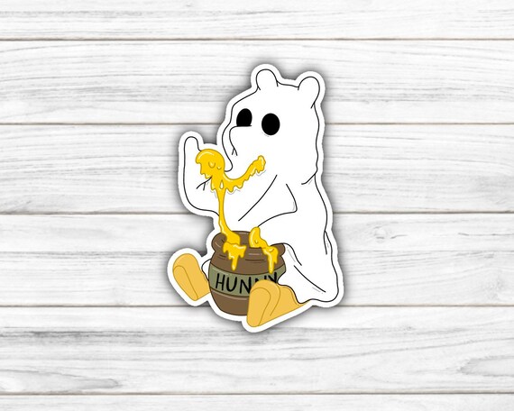 Pooh Bear Ghost Sticker - Etsy