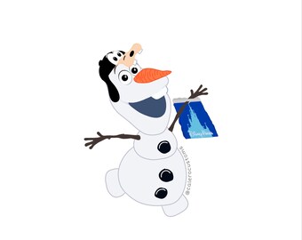 Olaf Sticker | Etsy