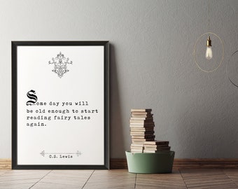 C.S. Lewis Book Quotes Wall Art Home Decor Inspiring - Etsy