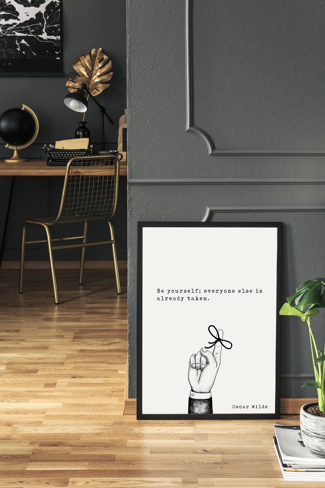 Oscar Wilde Quote Print, Book Quotes, Wall Art, Home Decor, Inspiring ...
