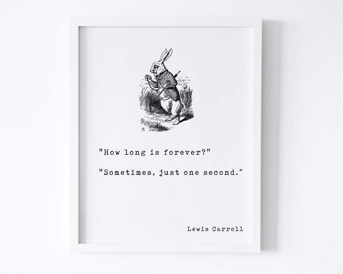 Alice in Wonderlandlewis Carroll Quote Book Quotes Wall Art | Etsy