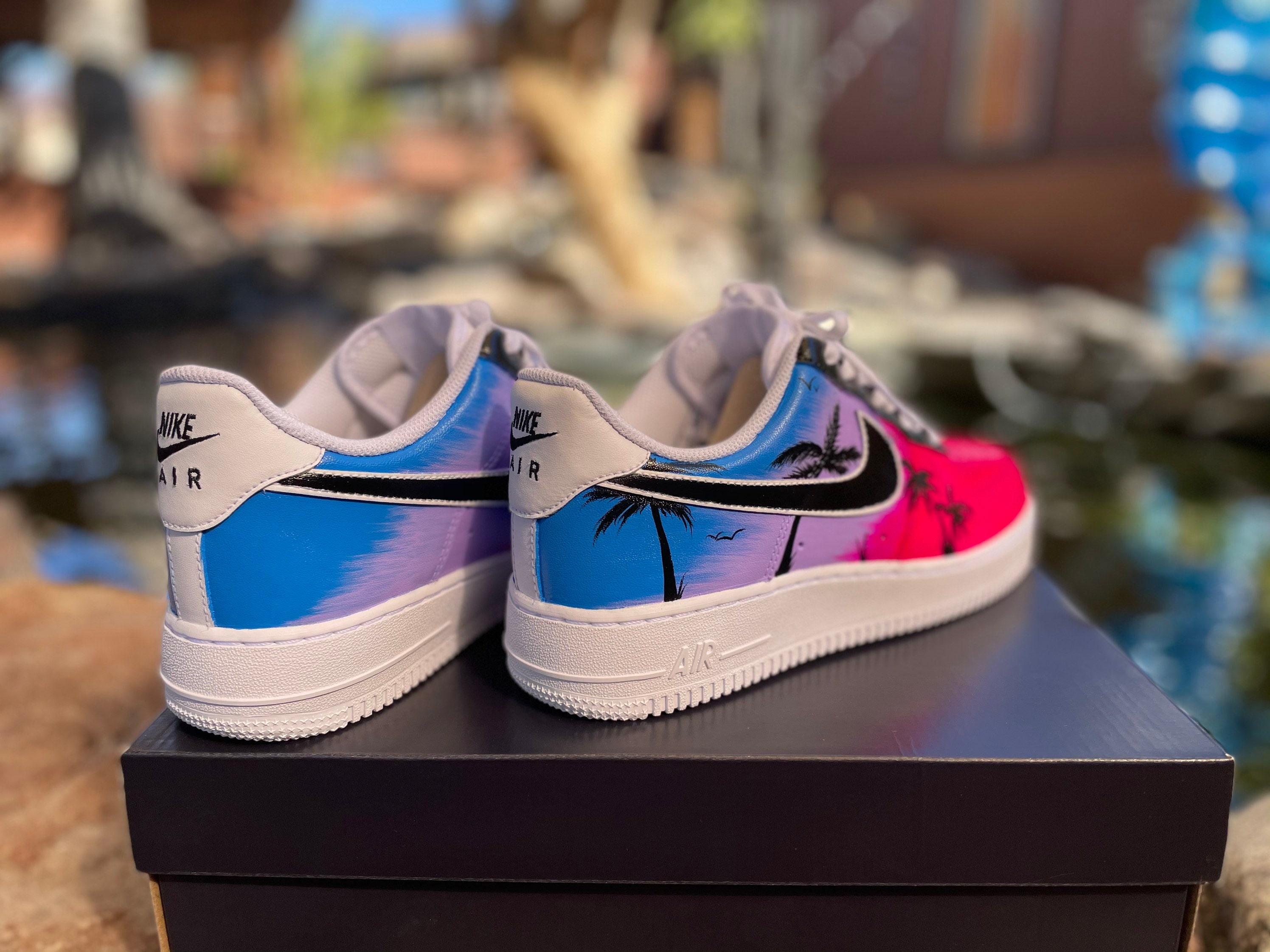 Custom Af1s Design: Ombré Palms - Etsy