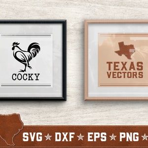 Cocky SVG | Rooster SVG Funny Svg Dxf Eps Png Pdf Vector Cut Files for ...