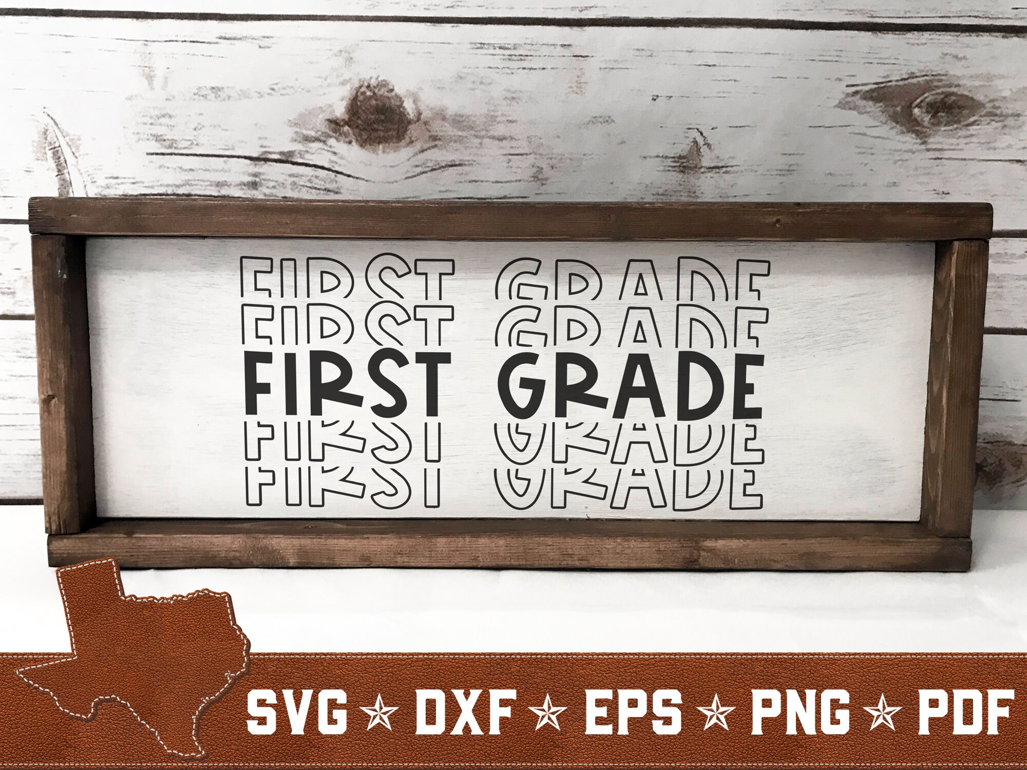 First Grade SVG 1st Grade Svg Dxf Eps Png Pdf Vector Cut | Etsy
