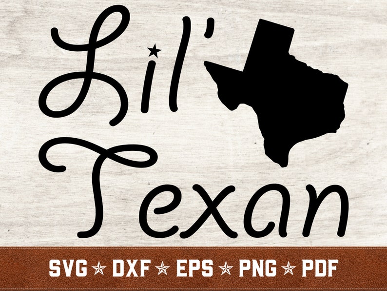 Lil' Texan SVG | Texas Svg Kids Svg Dxf Eps Png Pdf Vector Cut Files ...