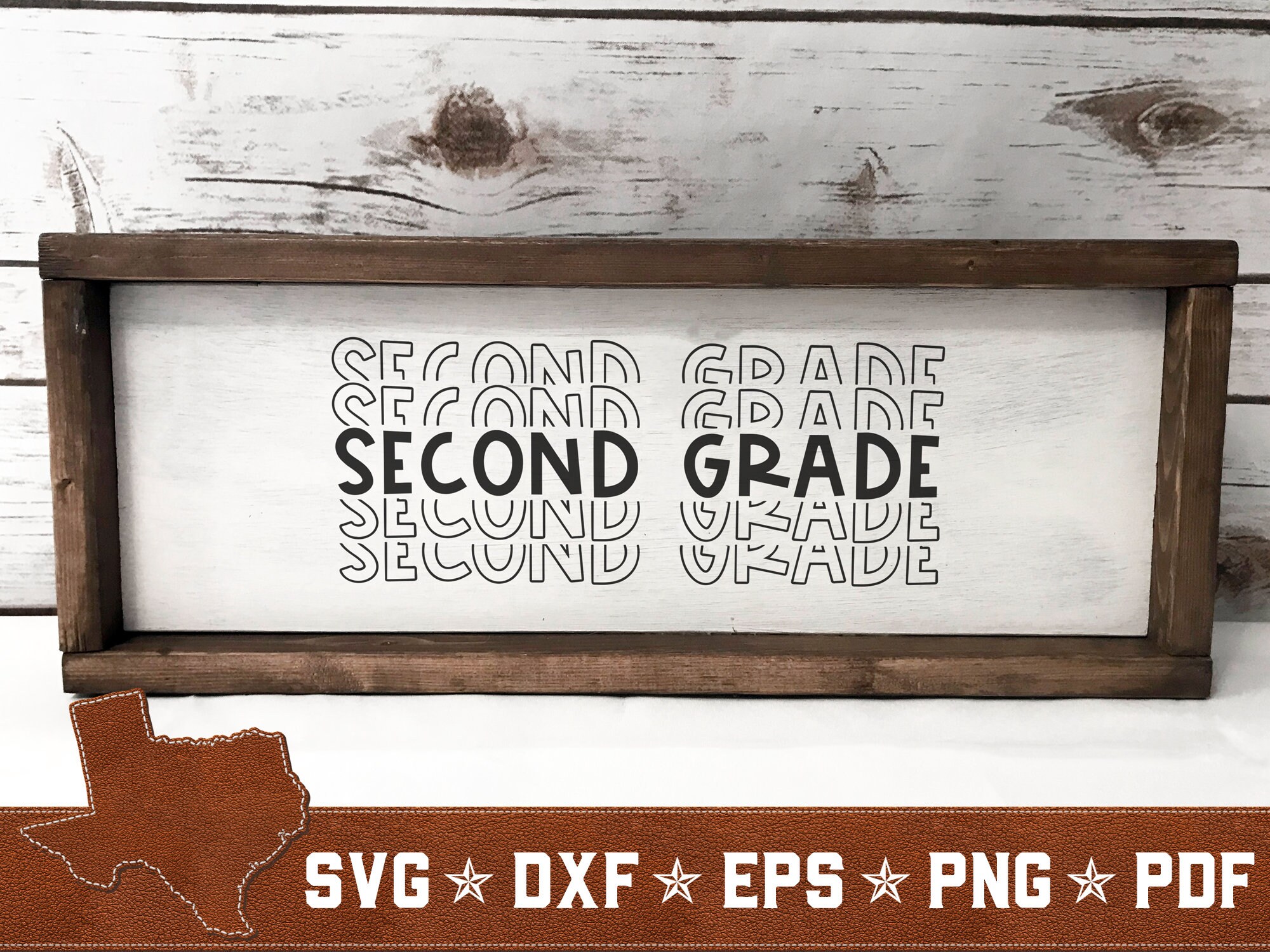 Second Grade SVG | 2nd Grade Svg Dxf Eps Png Pdf Vector Cut Files for ...
