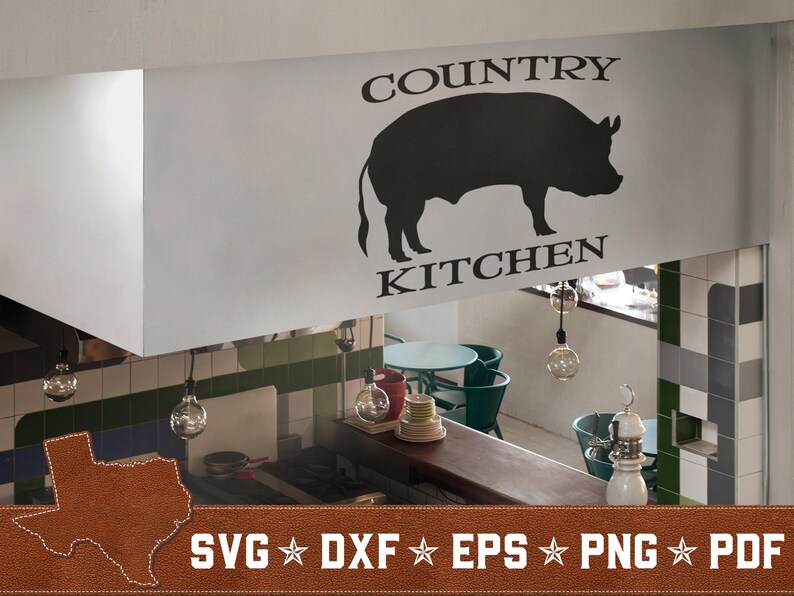 Country Kitchen SVG Kitchen Svg Pig Svg Farmhouse Sign Svg - Etsy
