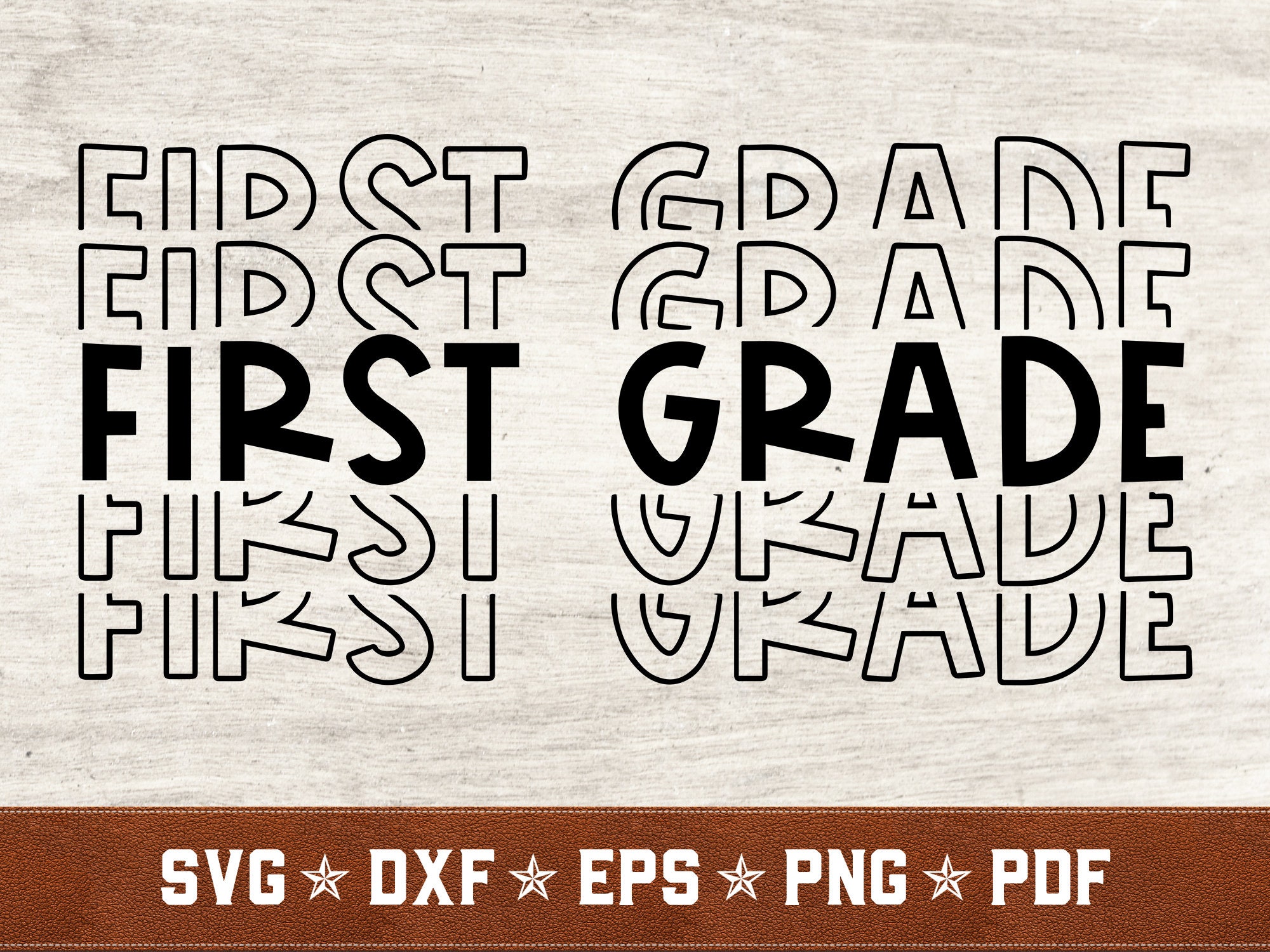 First Grade SVG 1st Grade Svg Dxf Eps Png Pdf Vector Cut | Etsy