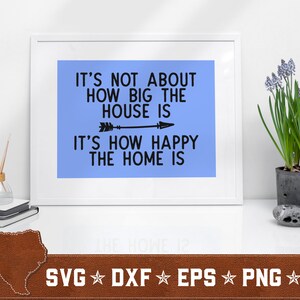 Happy Home SVG Home svg tiny house svg dxf eps png pdf | Etsy