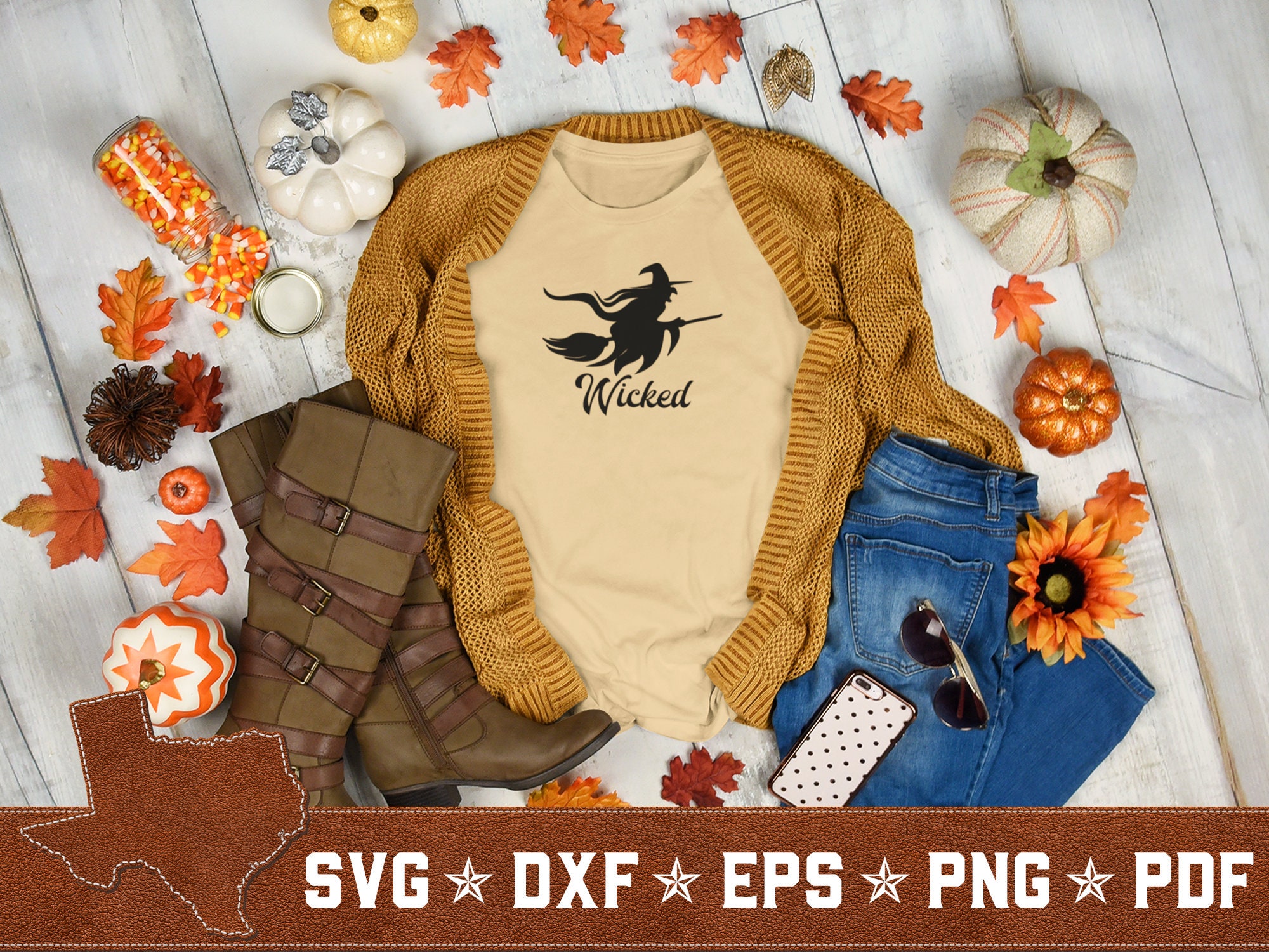 Wicked SVG Hexe Svg Halloween Svg Dxf Eps Png pdf Vektor | Etsy