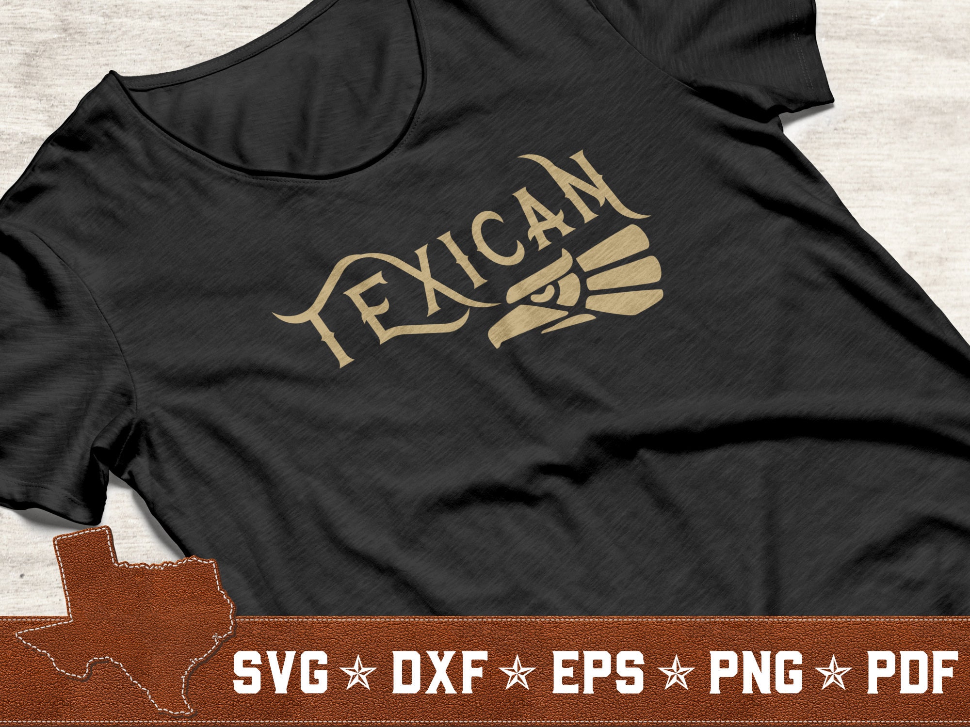 Texican SVG Texas svg TX SVG dxf eps png pdf vector cut - Etsy België