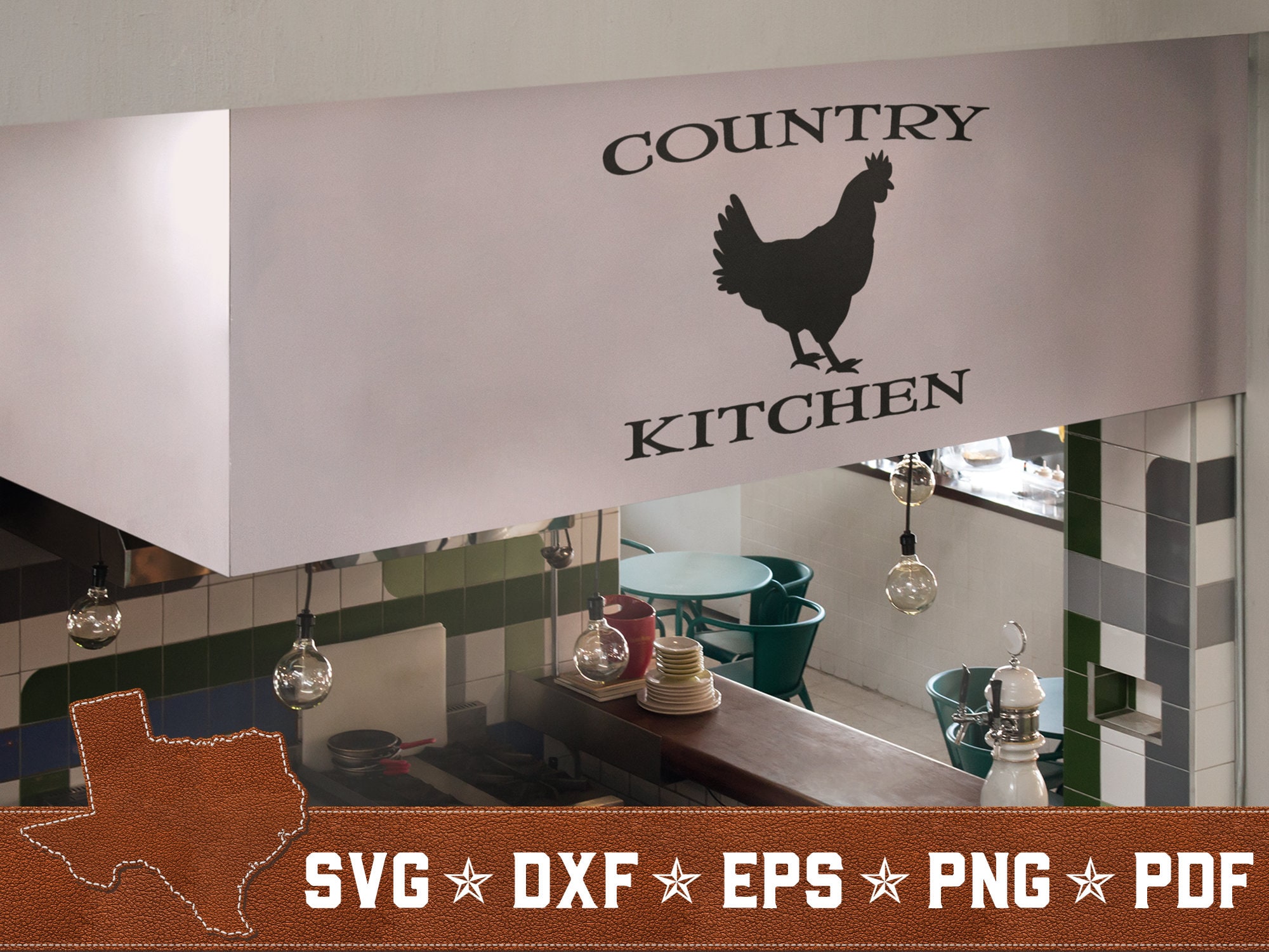 Country Kitchen SVG Kitchen Svg Chicken Svg Farmhouse Sign | Etsy