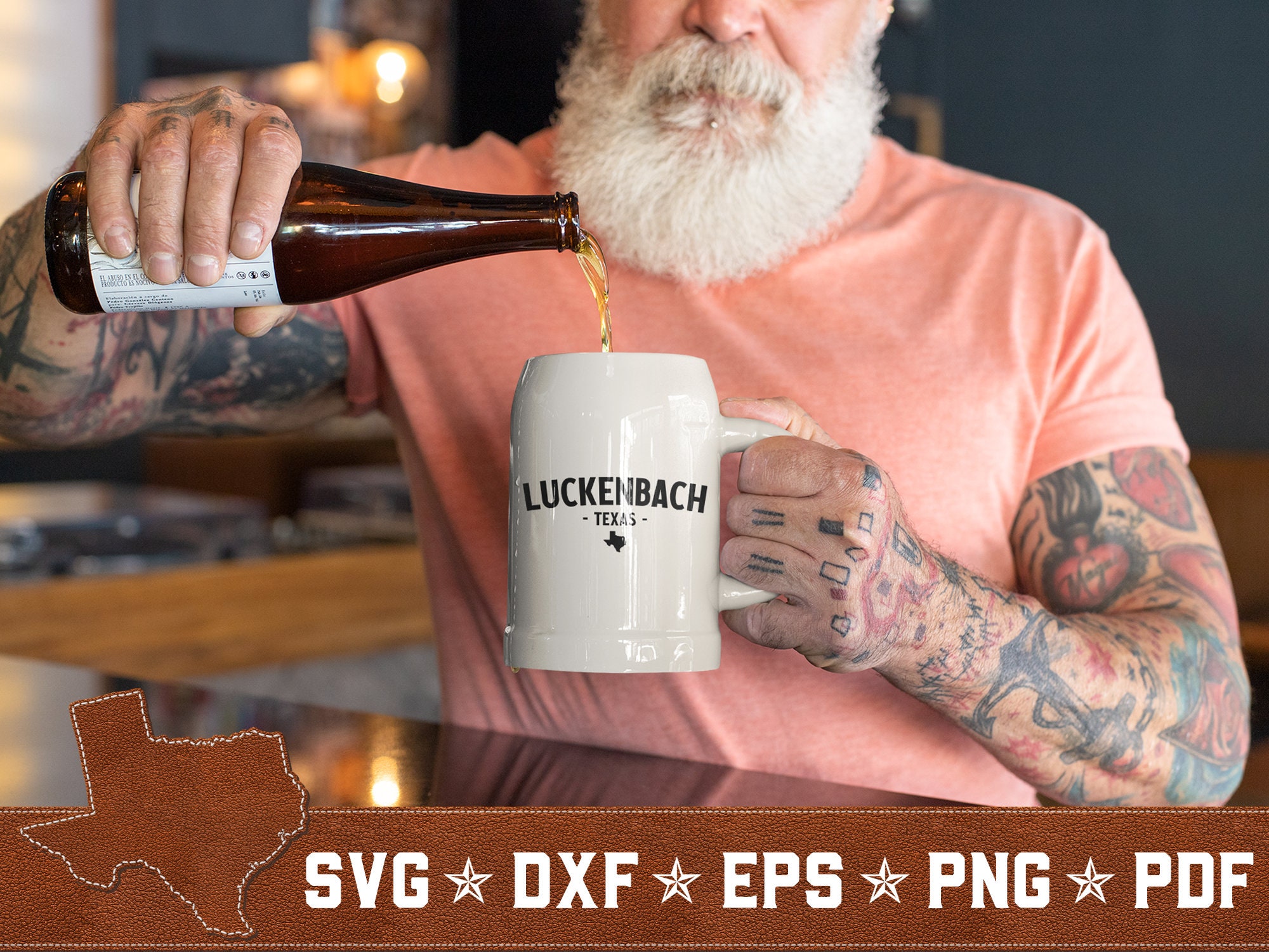 Luckenbach TX SVG Texas Svg Country Music Svg Dxf Eps Png | Etsy