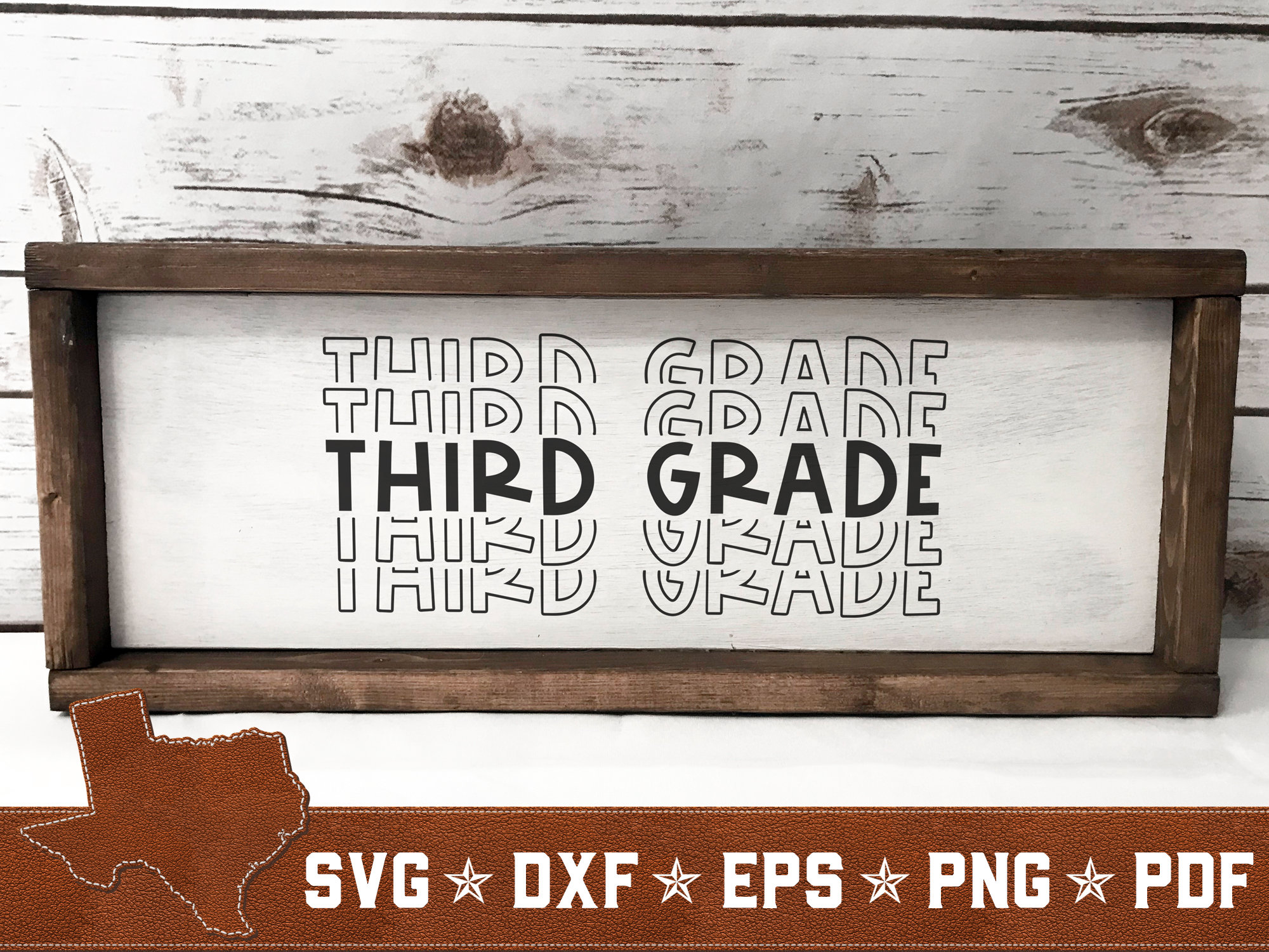 Third Grade SVG 3rd Grade Svg Dxf Eps Png Pdf Vector Cut | Etsy