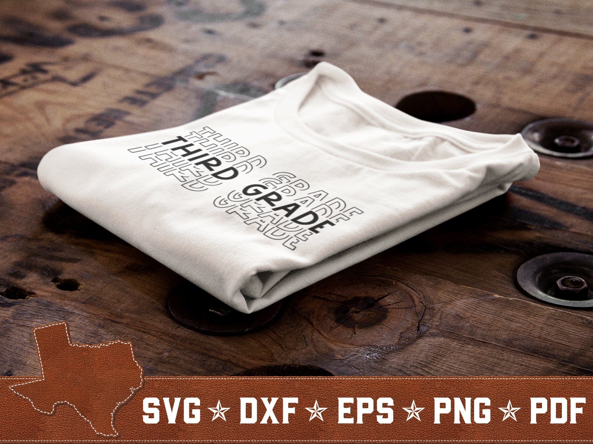 Third Grade SVG 3rd Grade Svg Dxf Eps Png Pdf Vector Cut | Etsy