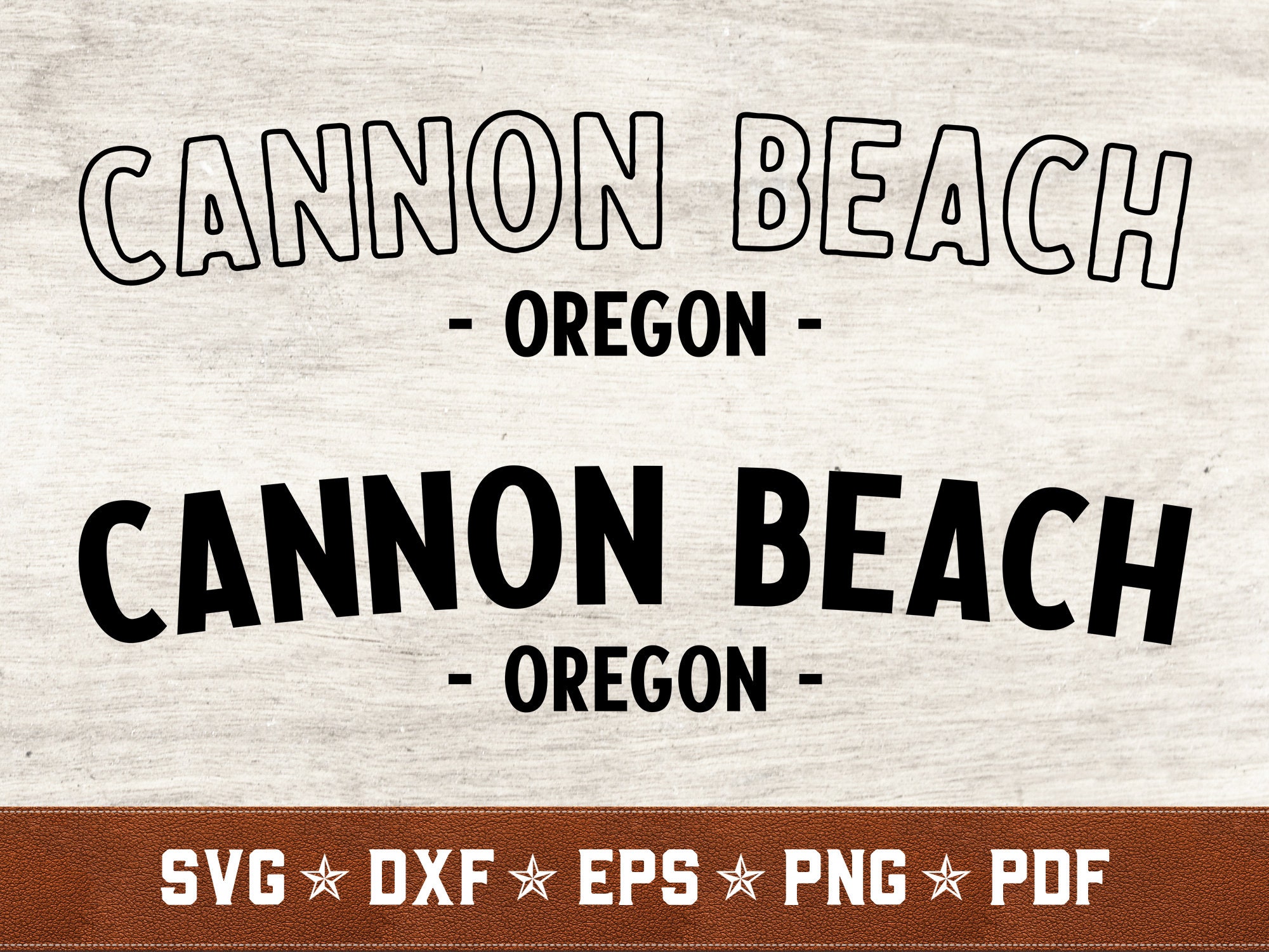 Cannon Beach SVG Bundle | Oregon Svg Dxf Eps Png Pdf Vector Cut Files ...