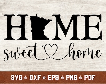 Minnesota Home Svg | Etsy