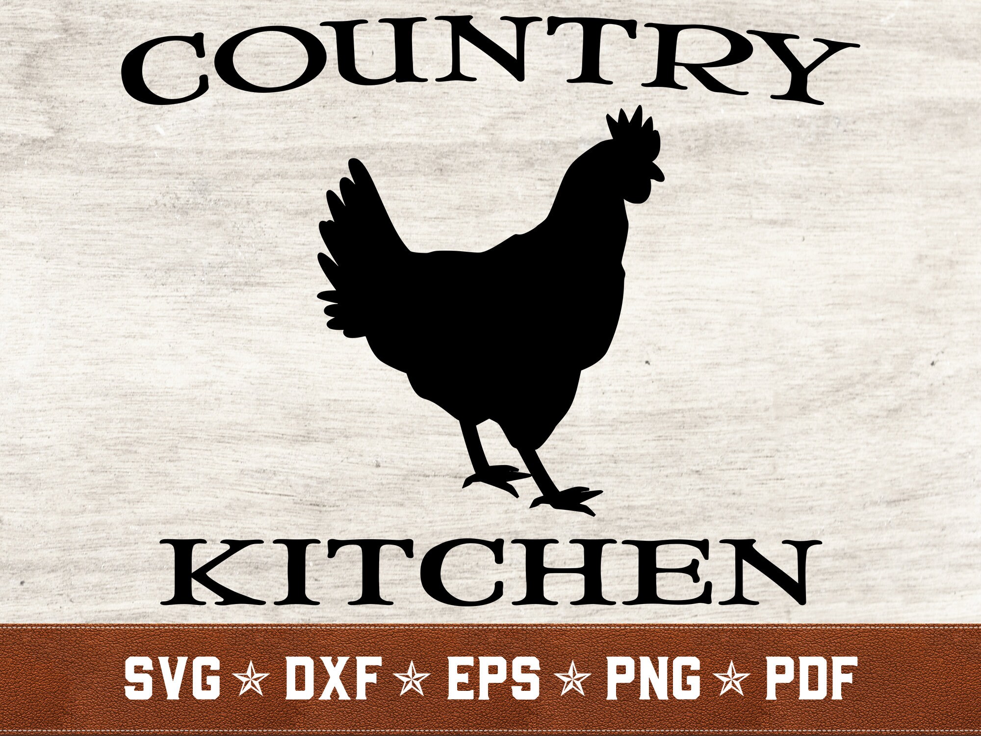 Country Kitchen SVG Kitchen Svg Chicken Svg Farmhouse Sign | Etsy