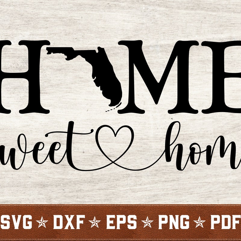 Florida Home Svg - Etsy