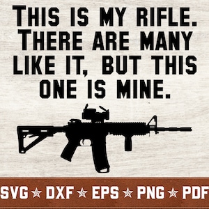 Rifleman's Creed SVG | USMC Svg Marine Svg Dxf Eps Png Pdf Vector Cut ...