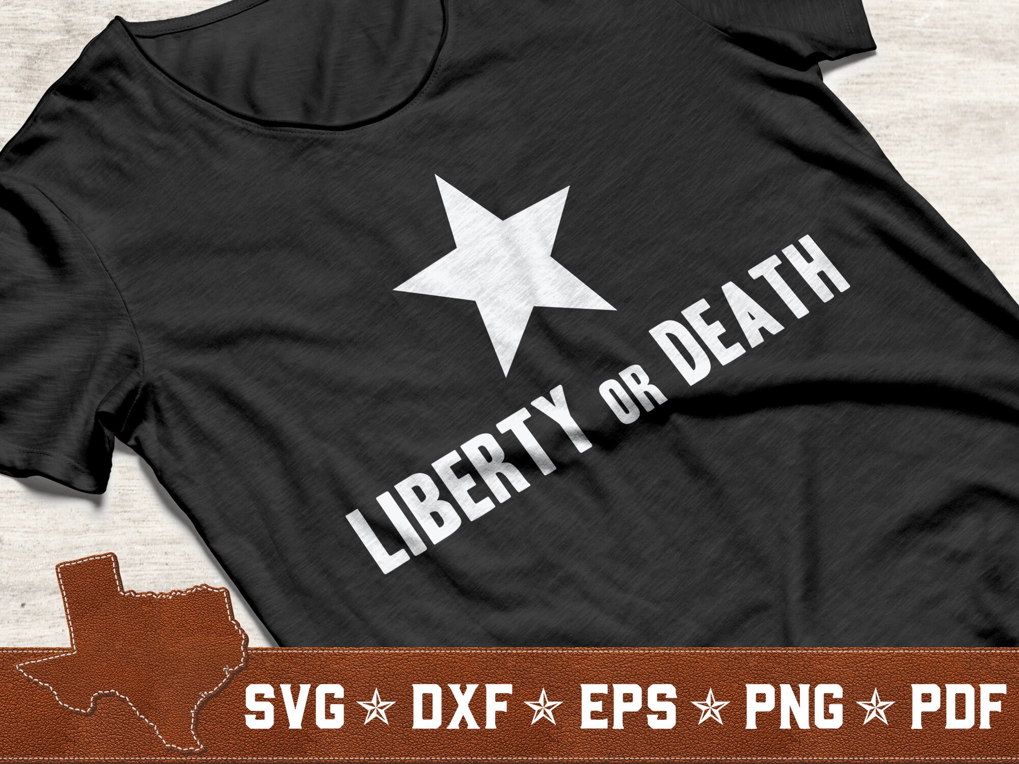 Liberty or Death SVG Troutman Flag Svg Texas Svg Dxf Eps Png - Etsy UK