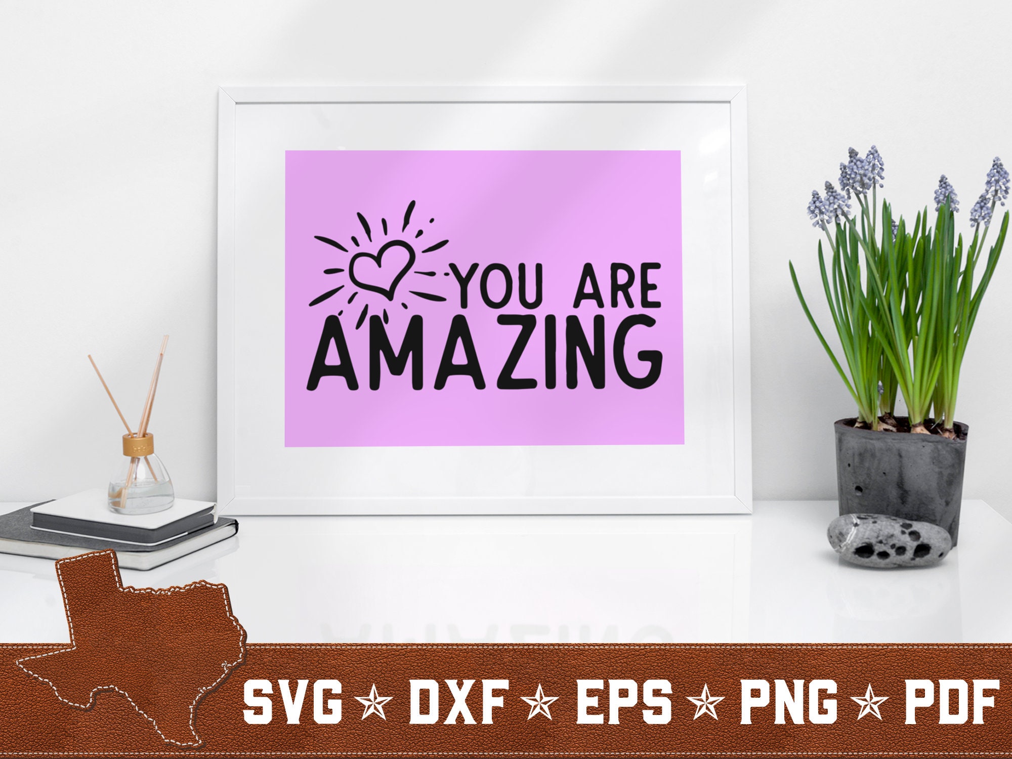 You Are Amazing SVG Inspiring svg Motivational svg dxf eps | Etsy