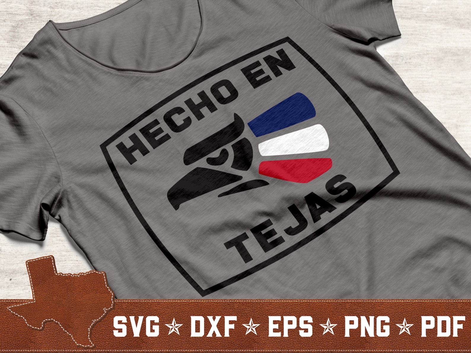 Hecho En Tejas SVG Bundle Texas Tejas Svg Dxf Eps Png Pdf Vector Cut ...
