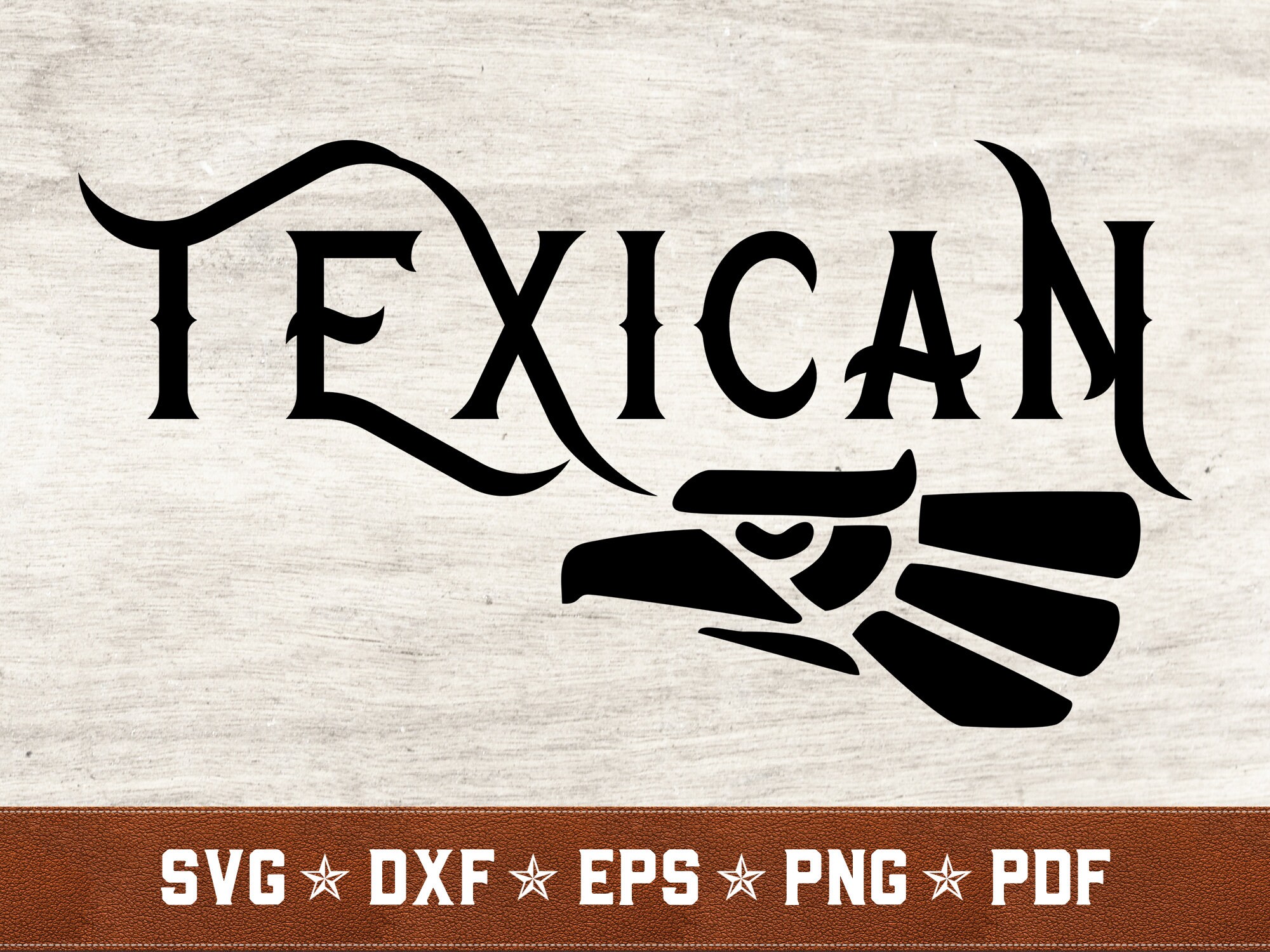 Texican SVG Texas svg TX SVG dxf eps png pdf vector cut | Etsy