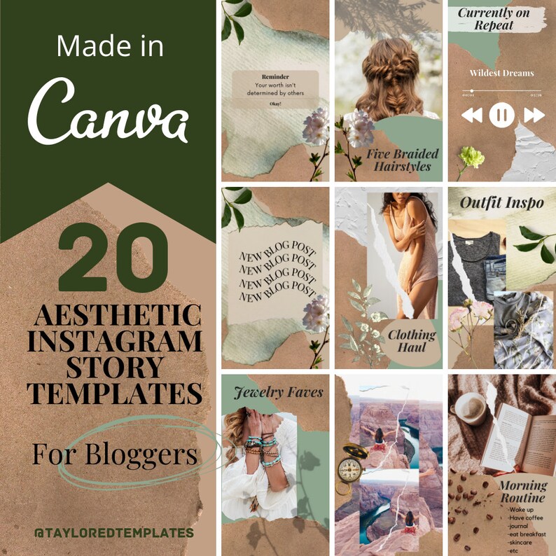 20 Canva Instagram Story Templates | Instagram Story Templates for ...