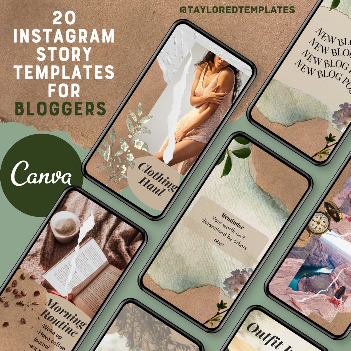 20 Canva Instagram Story Templates | Instagram Story Templates for ...