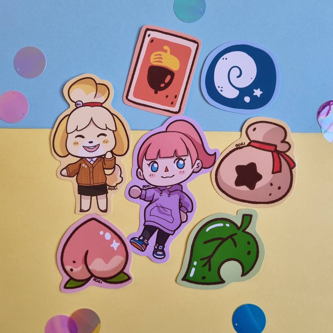 Sticker Set ACNH - Kawaii Stickers Animal Crossing Stickers - Isabelle ...