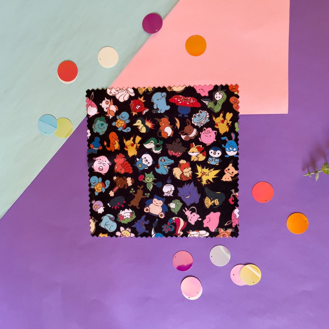 Pokemon Microfiber Cloth Lens Cleaning Cloth for Glasses & Screens ...