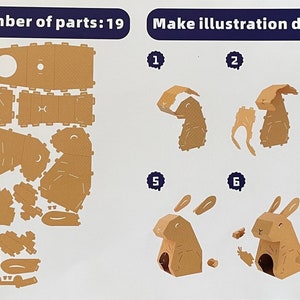 Gideon’s Hideout | Cardboard House for Rabbits | Hideout and Chew! - Etsy