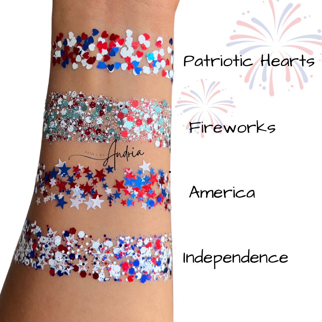Patriotic Glitter Hair Gel - Etsy