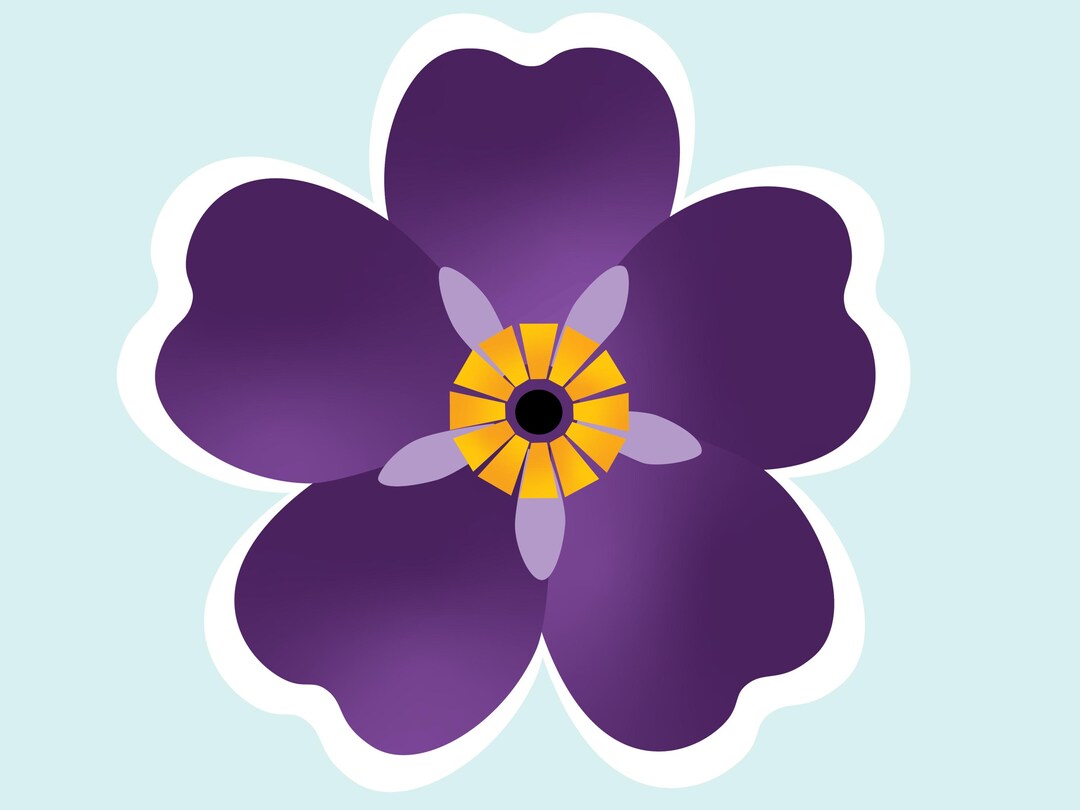 Forget Me Not Sticker - Etsy