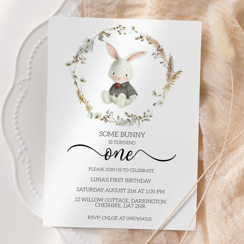 Somebunny is One - Etsy
